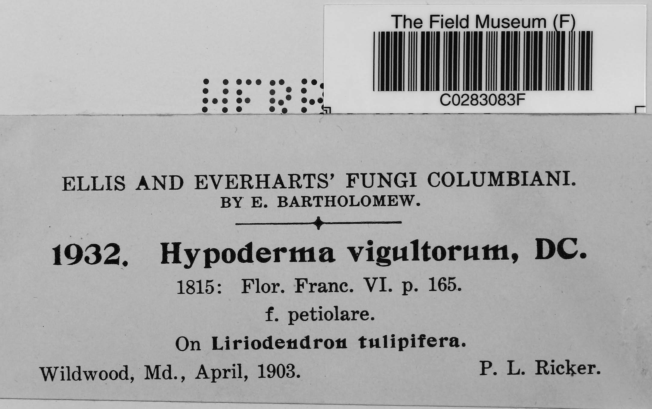 MyCoPortal Detailed Collection Record Information